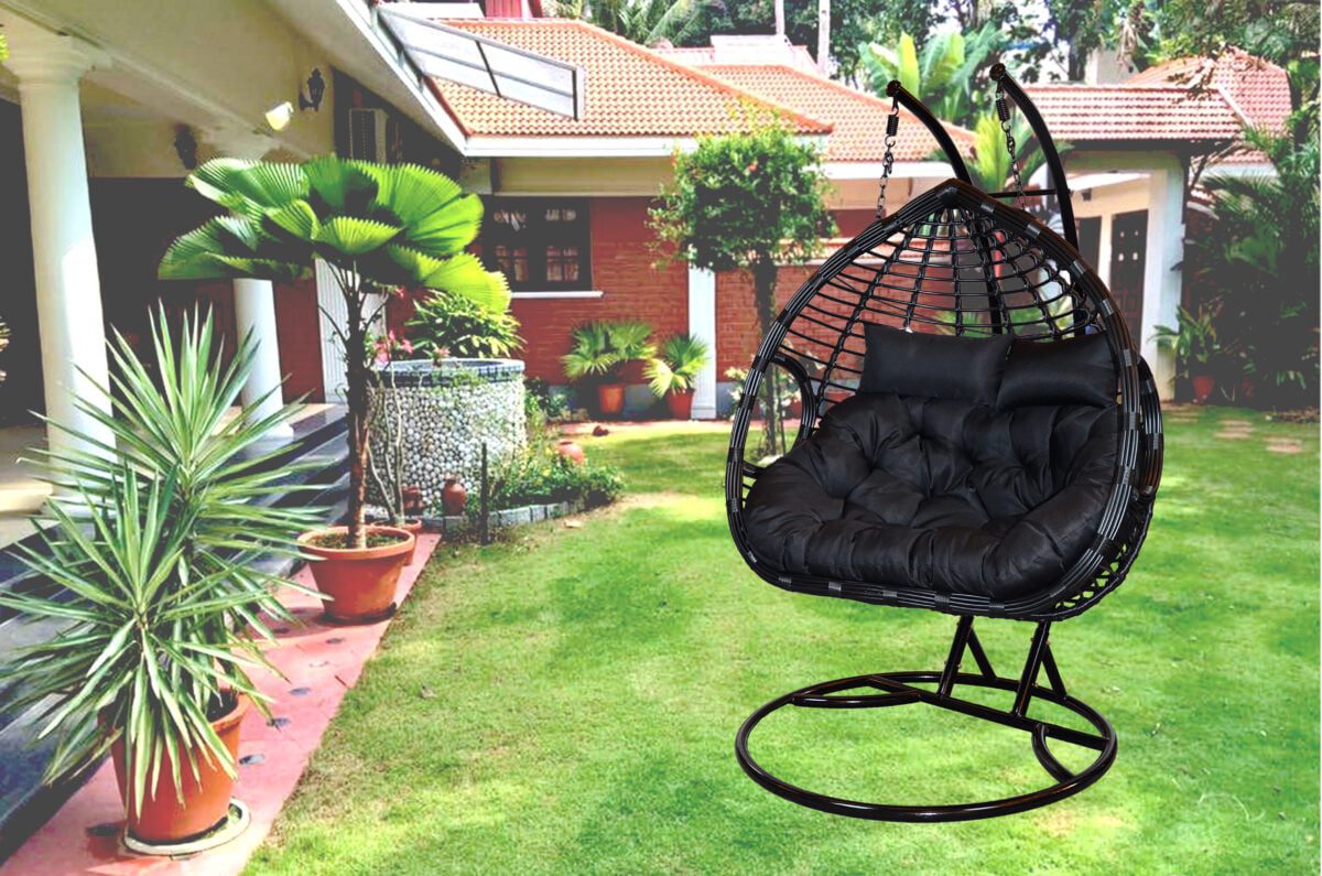 Brand New Bali Style Swing Double Seater Egg Chair Wicker Rattan ...