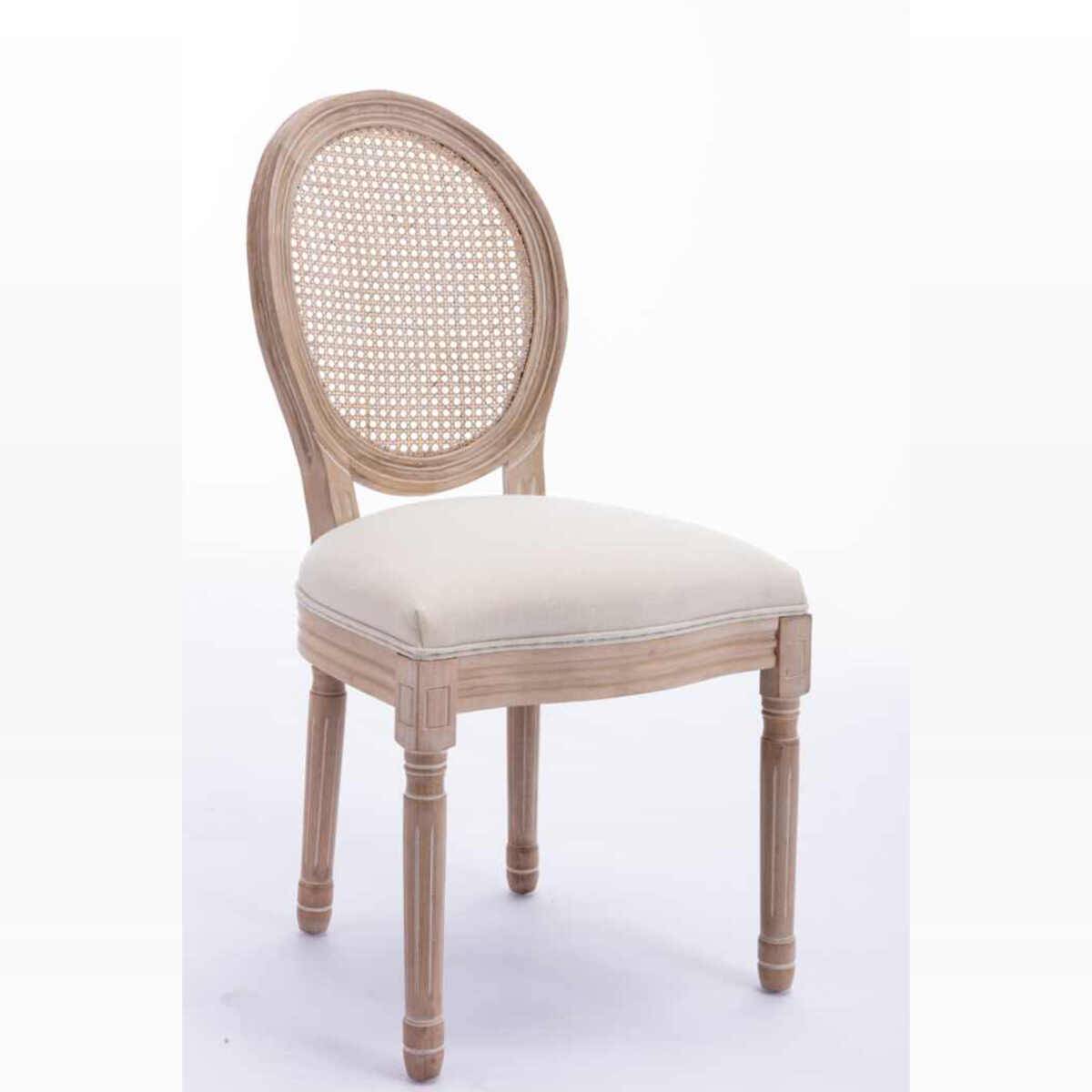 Louis Rattan Chair Cream | Perth Furniture and Fun